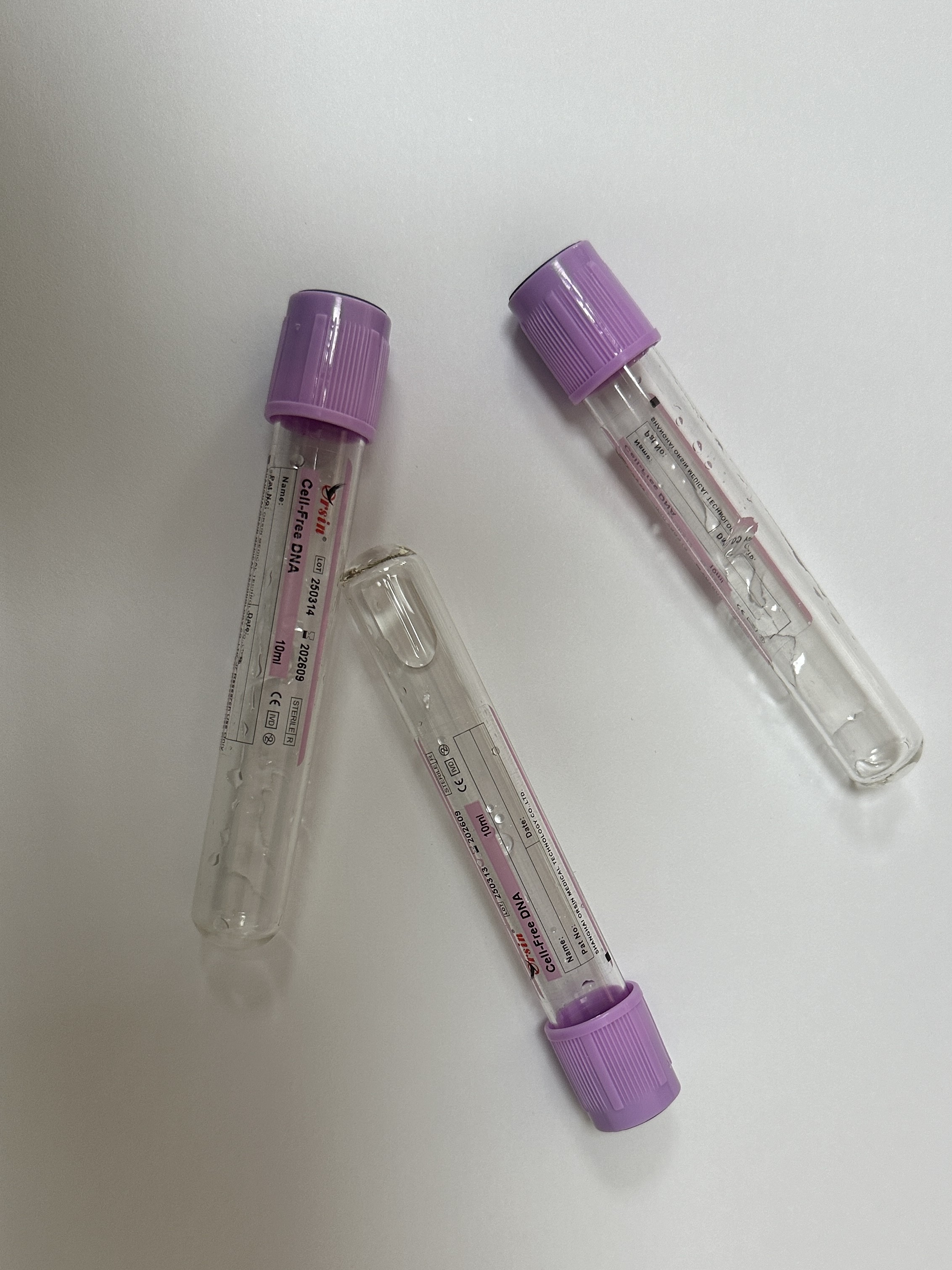 Vacuum Blood Test Tube Prenatal Testing Cell Free DNA Infectious ...